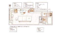 【✨OPEN PRICE✨】阿佐ヶ谷駅2分完全個室レンタルサロン🍃ホワイトを基調としたボタニカルな優しい癒しの空間🕊の間取り図1