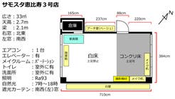 ✨期間限定25%オフ✨【恵比寿5分】2面採光|白床+白壁+アーチ壁|撮影機材+背景紙無料|【アパレル|ポートレート|物撮り 】の間取り図1