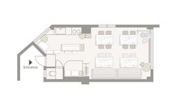 NEW!【関内5分/馬車道3分】最大24名/壁面緑化4m/光無料Wifi/会議・撮影・女子会・ボドゲ等!飲食🍷可!ゴミ捨て無料!の間取り図1