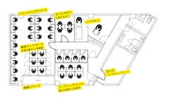 【鶴見駅1分】防音個室ブース【D】(モニター付)の間取り図1