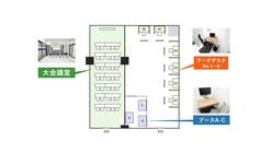 <南大沢テレワークステーション ブースB>完全個室ワークブース💼光回線Wi-Fi📶電源🔌テレワーク/ZOOM/面接/自習の間取り図1