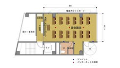 新宿三丁目駅E1出口から徒歩1分の貸し会議室、貸し撮影スタジオの間取り図1