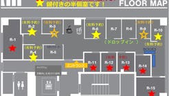 格安!JR徒歩2分【神戸駅前スキマ / 1名】スクリーン付個室ブース(8階R-9)の間取り図1