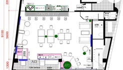 中板橋駅徒歩1分🚶♂️最大30名収納👬オシャレカフェ☕Wi-Fi📶カラオケ🎤イベントスペースの間取り図1