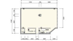 【B1F-B102】南船場のランドマークビルにある、心斎橋駅、本町駅すぐのレンタルスペース。【大阪市中央区】の間取り図1