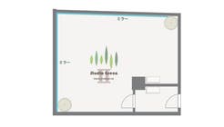 【御徒町駅4分】広々40㎡超/2面大型鏡計12m/調光調色照明あり/ダンス・ポージング・ヨガ・演劇・撮影・楽器演奏可☆の間取り図1