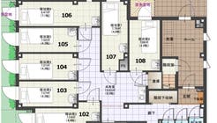 都会のオアシス最新シェアハウスで仕事効率抜群テレワーク<高松Ⅱ-103:7㎡>の間取り図1