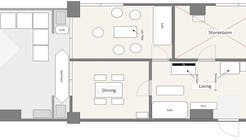 【Opening Sale】新大久保3分/テラスでBBQ/キャンプ仕様/ハンモック/光WIFI/24hゴミ置/Dの間取り図1