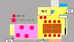 アイコンスペース「マグリブ」名古屋 金山 徒歩2分 🌟星のくまさん🐻/タコパ/女子会/おうちデート/お誕生会/高速WiFiの間取り図1