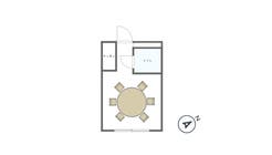 『シス@名駅』【名古屋駅徒歩2分!】アーティストが手がけた壁画でおしゃれアート空間●ゆったり8名収容●プロジェクター無料【名駅】の間取り図1
