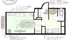 347【シェアスペwell高輪】🌸春割実施中🌸パーティ🎉|会社帰り打ち上げ🍻|おうちデート💕|推し会🎤|ママ会👶|ゴミ捨て✨の間取り図1